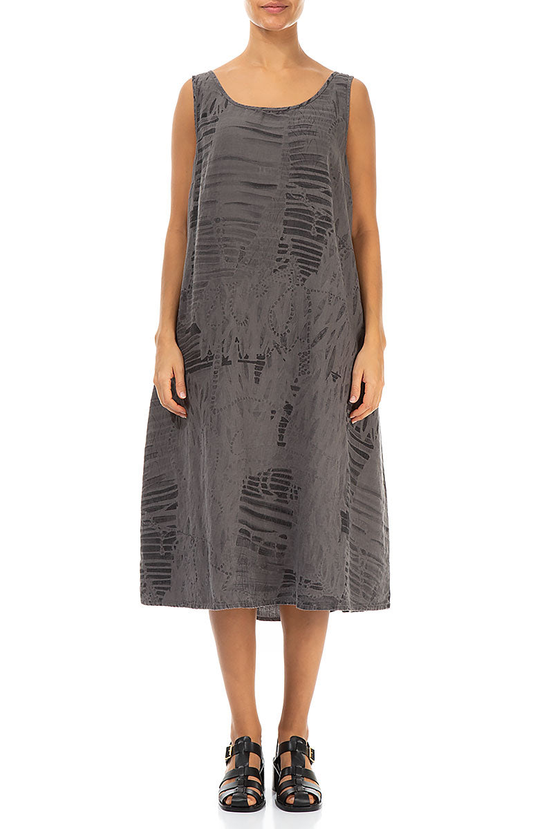 Sleeveless Truffle Serenity Linen Dress – grizas.com
